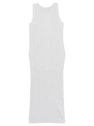 Issey Miyake Pleated Long Dress - Grey