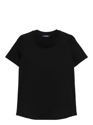 Max Mara Embroidered Cotton T-shirt - Black
