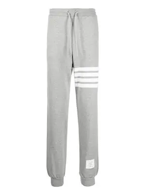 Thom Browne 4bar Cotton Sweatpants - Grey