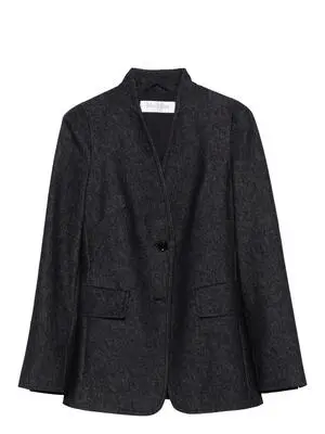 Max Mara Cotton Single-breasted Jacket - Blue
