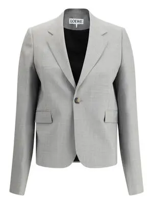 Loewe Wool Single-breasted Jacket - Grey