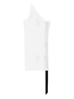 Rick Owens Cotton One-shoulder Top - White