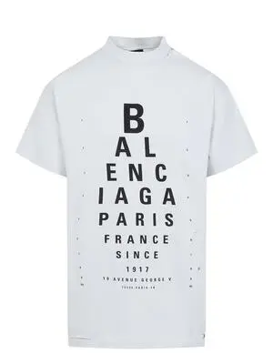 Balenciaga Optical Cotton T-shirt - White
