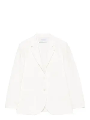 Harris Wharf London Cotton Blend Blazer Jacket - White
