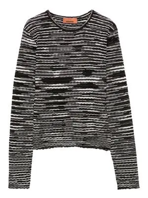 Missoni Wool Blend Crewneck Sweater - Brown