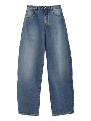 Alaïa Low Round Denim Jeans - Blue