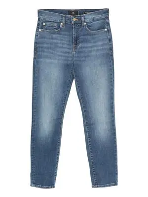 7 For All Mankind Skinny Denim Jeans - Blue