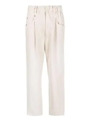 Brunello Cucinelli Cotton Trousers - Brown
