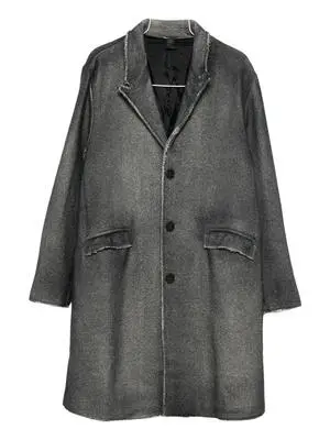 Avant Toi Wool Single-breasted Coat - Black