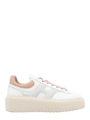 Hogan H-Stripes Leather Sneakers Pink