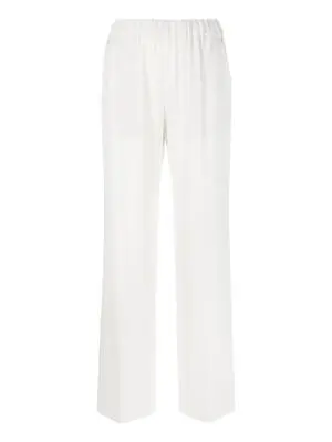Alberto Biani Cady Elasticated Trousers - White