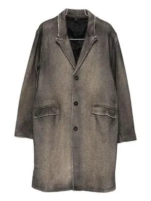 Avant Toi Wool Single-breasted Coat - Brown