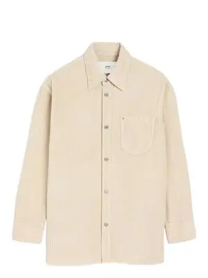 Ami Cotton Overshirt - White