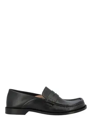 Loewe Campo Leather Loafers - Black
