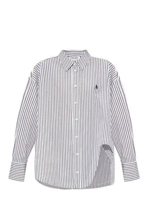 Attico Striped Cotton Shirt Multi