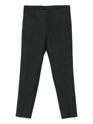Gucci Wool Checked Trousers - Black