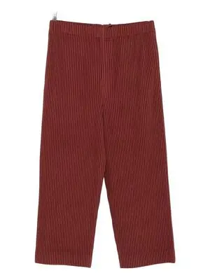 Issey Miyake Pleated Trousers Brown