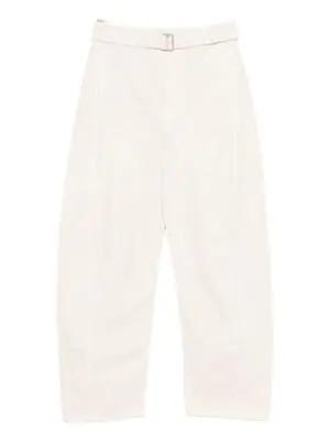 LEMAIRE Twisted Denim Cotton Jeans - White