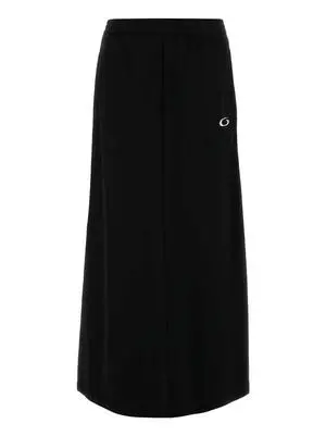 Balenciaga Cotton Long Skirt - Black