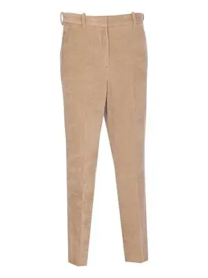 CIRCOLO 1901 Cotton Corduroy Trousers - Beige