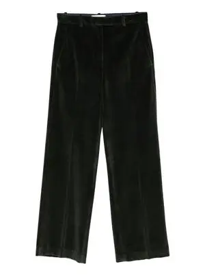 CIRCOLO 1901 Cotton Wide-leg Trousers - Green