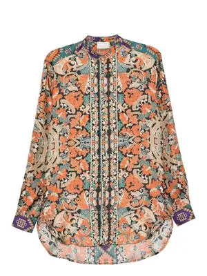 PIERRE-LOUIS MASCIA Printed Silk Shirt