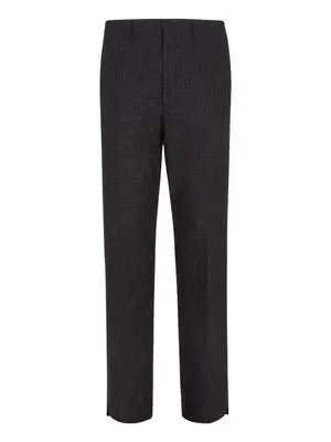 Fendi Linen Trousers - Black