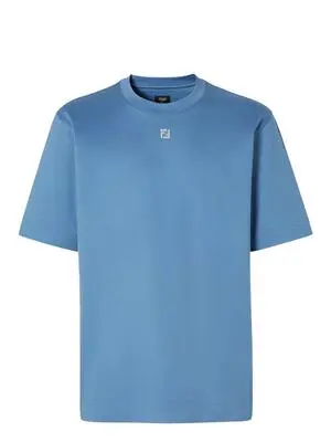 Fendi Cotton T-shirt - Sky Blue