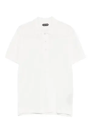 TOM FORD Piquet Polo - White