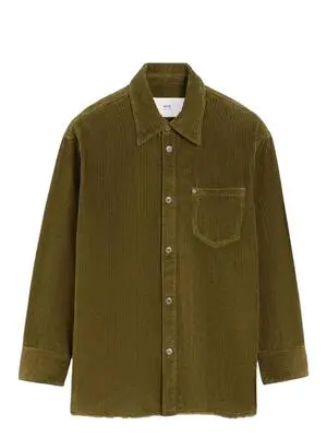 Ami Cotton Overshirt - Brown