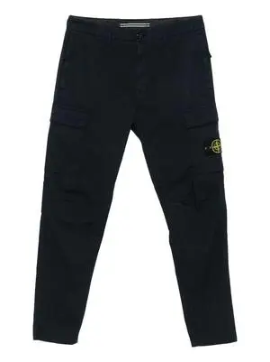 Stone Island Cotton Cargo Trousers - Blue