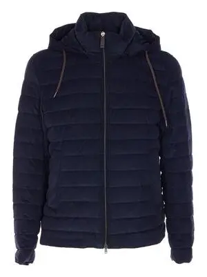 Herno Short Down Jacket Blue