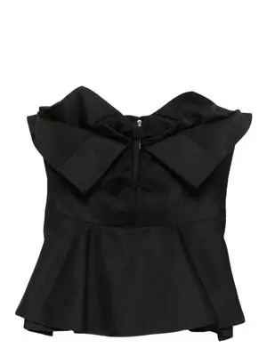 ALEXANDER MCQUEEN Alexander McQueen Silk Off-Shoulder Top