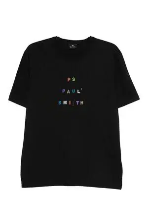 Paul Smith Logo Cotton T-shirt - Black