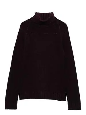 BASE Wool Turtleneck Jumper - Red