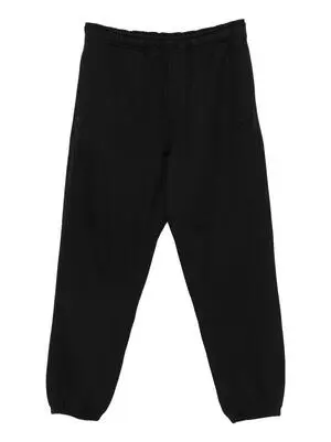 Y3 Logo Cotton Sweatpants - Black