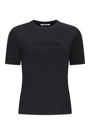 Max Mara Cotton T-shirt - Black