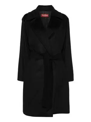 Max Mara Wool Midi Coat - Black