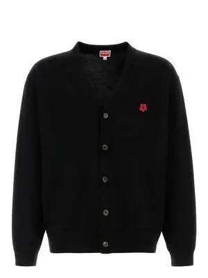 Kenzo Wool Cardigan - Black