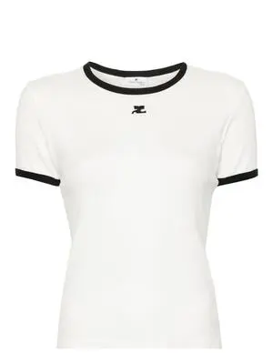 COURREGES Cotton T-shirt - White
