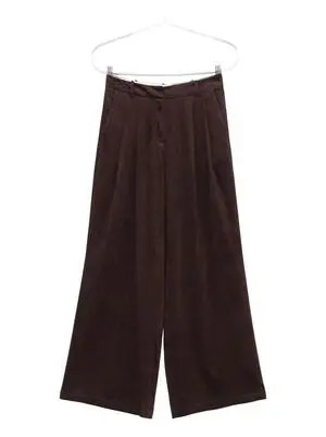 ALYSI Wide Leg Trousers - Brown