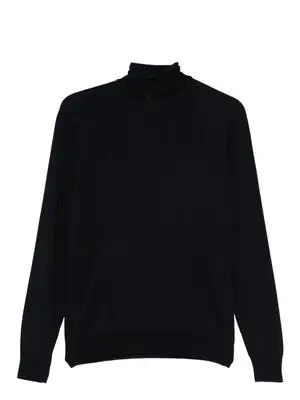 DRUMOHR Turtleneck Long Sleeve Sweater - Blue