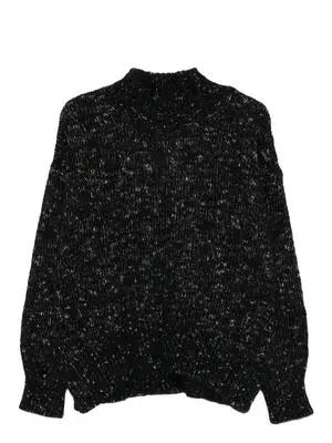 ALYSI Turtleneck Sweater - Black