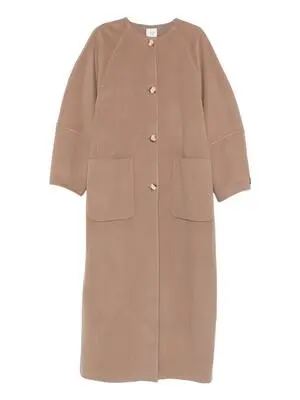 ALYSI Wool Coat - Brown