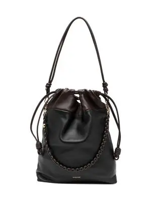 Loewe Flamenco Purse Leather Tote - Black