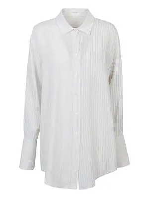 THE ROW Silk Blend Button-down Shirt - White