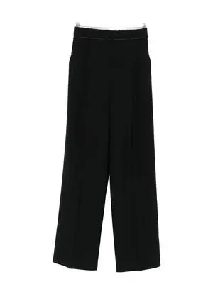 FORTE_FORTE Wool Blend Trousers - Black