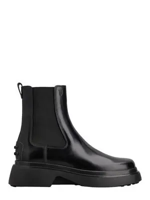 TOD'S Leather Chelsea Boots - Black
