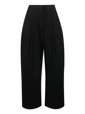 Studio Nicholson Cotton Wide-leg Trousers - Black