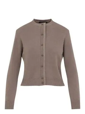 Fabiana Filippi Wool Blend Jacket - Brown